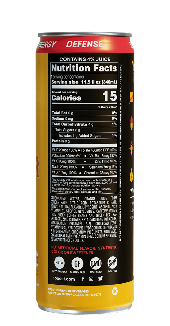 SUPER FUEL Natural Energy + Vitamin Drink - Your Kick In A Can – EBOOST